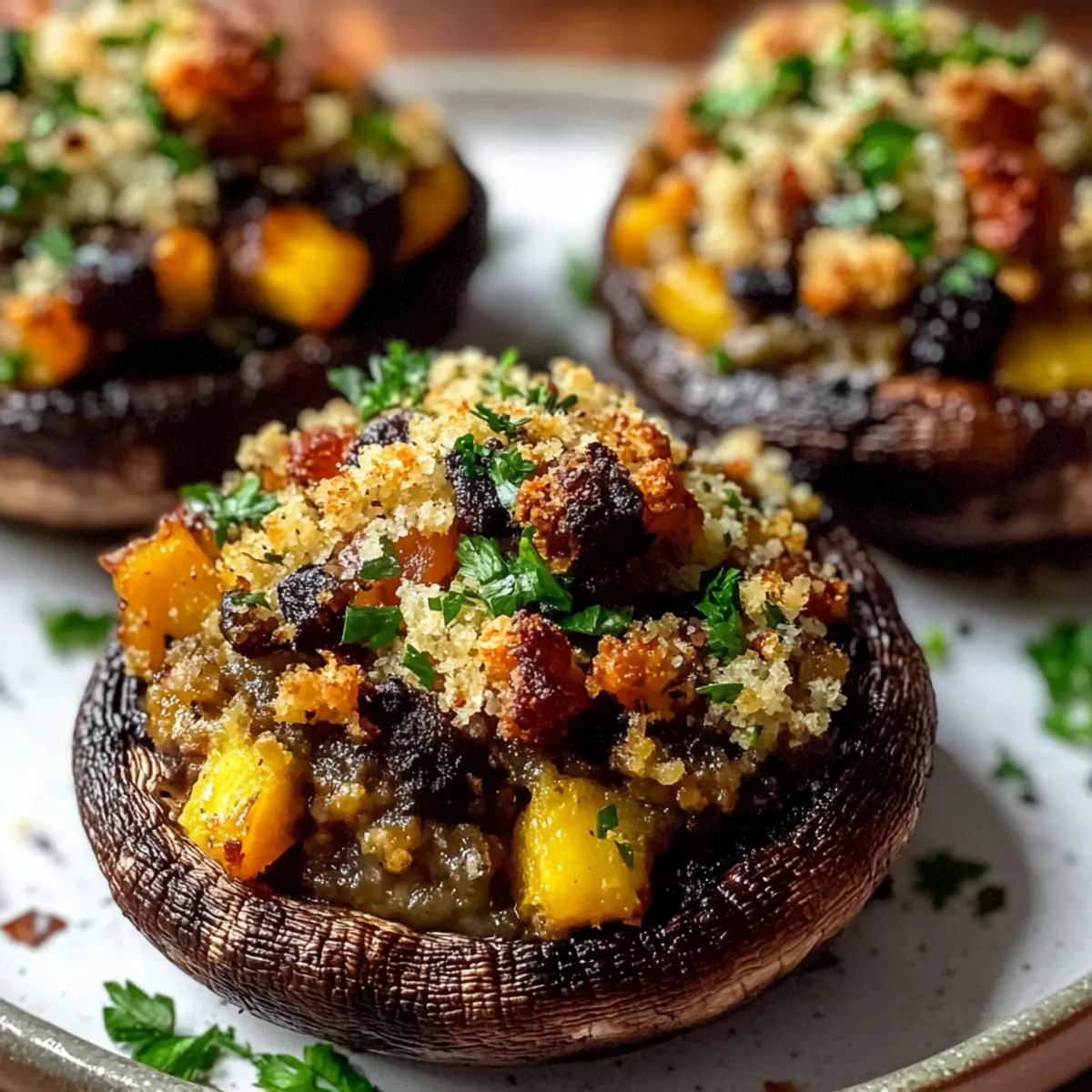 Delicious Autumn Harvest Stuffed Portobello Mushrooms Recipe