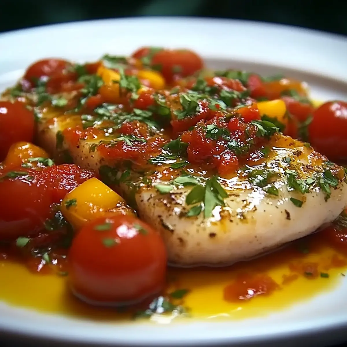 Irresistible Cod Fillets with Cherry Tomato Sauce for a Delicious Feast